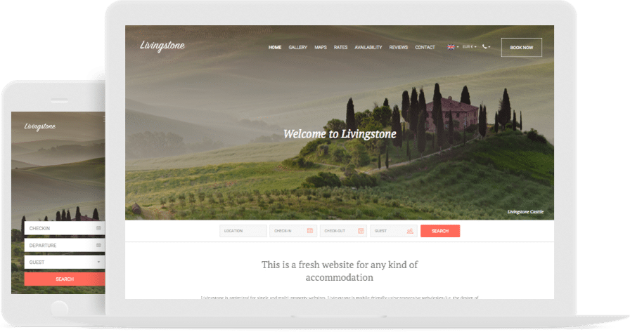 Redesigned Website Templates Featuring Our Booking Engine