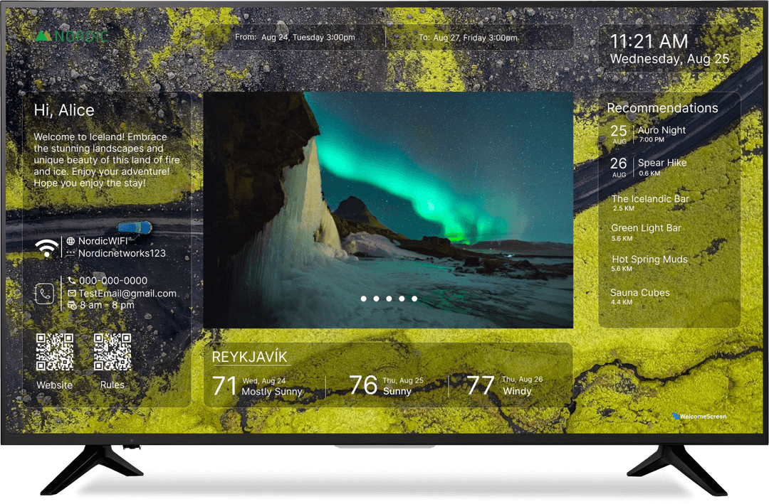 Delight Guests at Check-in With WelcomeScreen